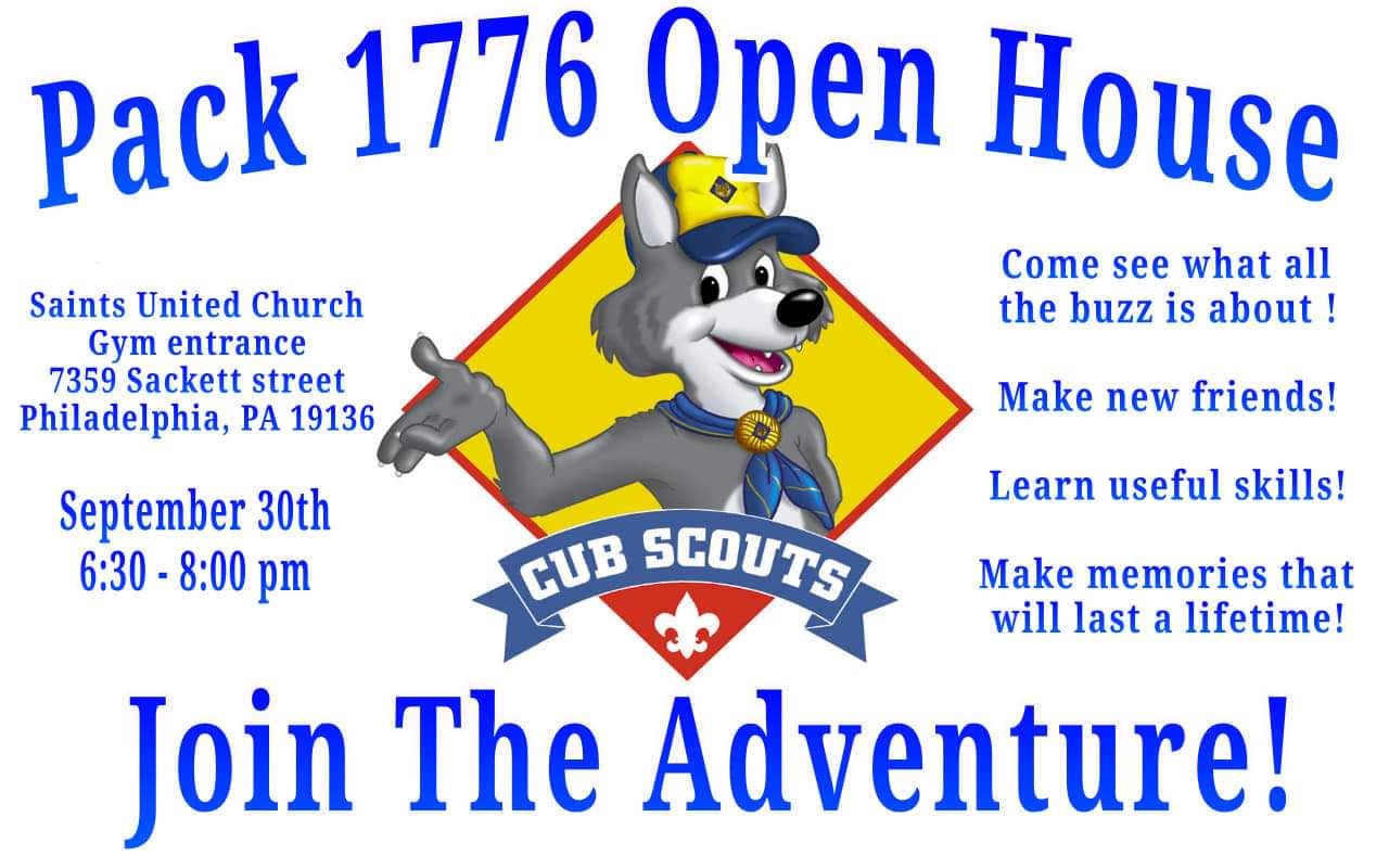 Welcome ALL to our annual Open House | Cub Scout Pack 1776 Mayfair ...